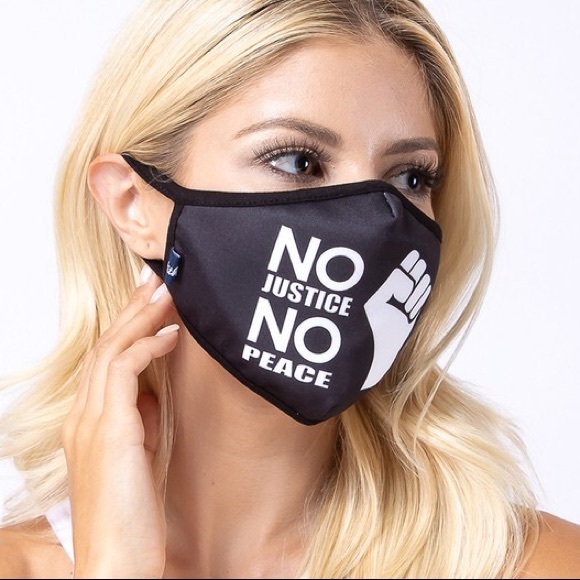 lovenushuz | Accessories | Most Requested Graphic Print Blm Black Face ...